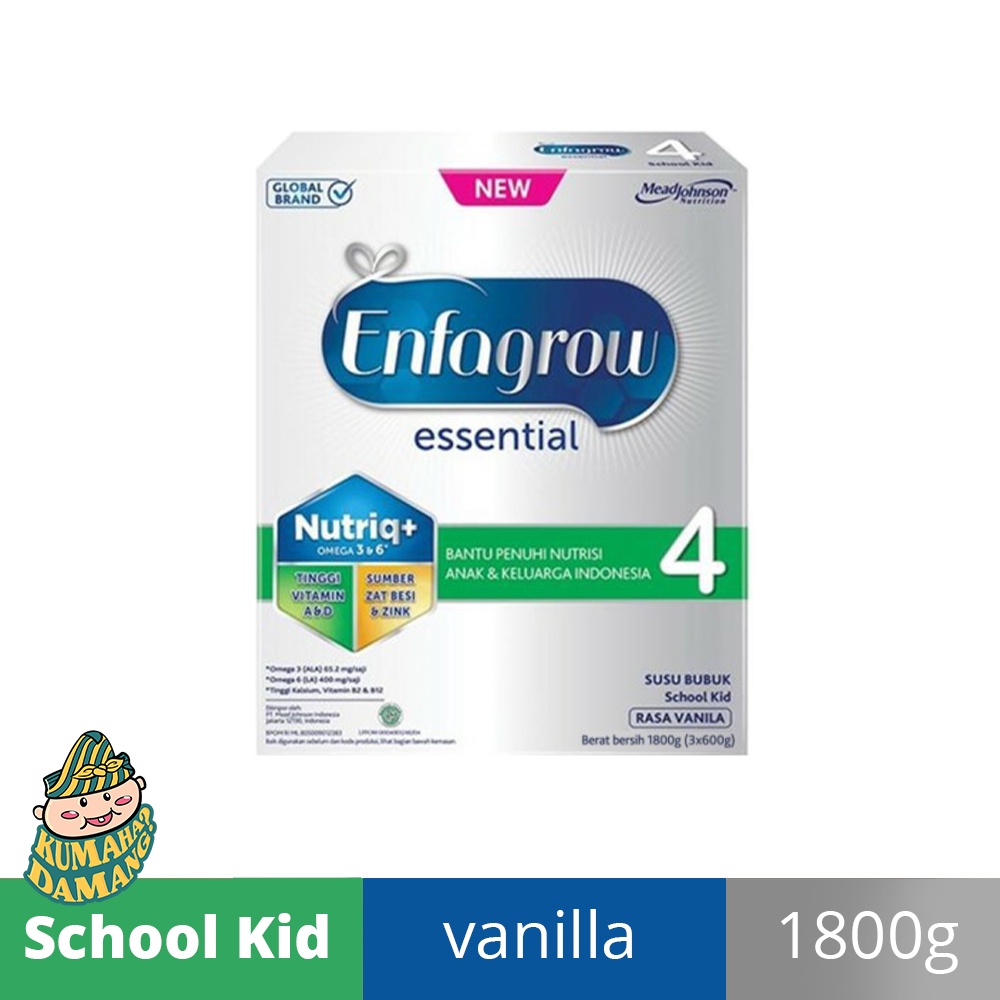 Jual Enfagrow ESSENTIAL 4 Susu Formula Vanila 1800 gram | Shopee Indonesia