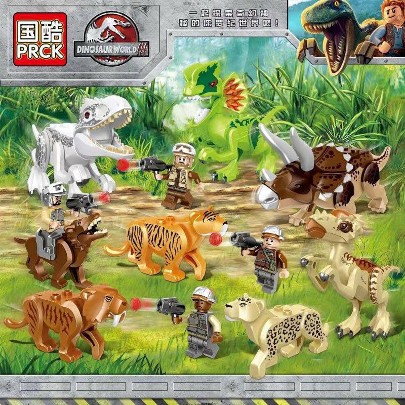 Brick Block Set 8dus Dinosaurus Jurassic World Park Minifigures Dino ...