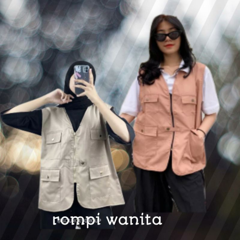 Jual rompi wanita rompi hijab rompi chatsual rompi american dril ...