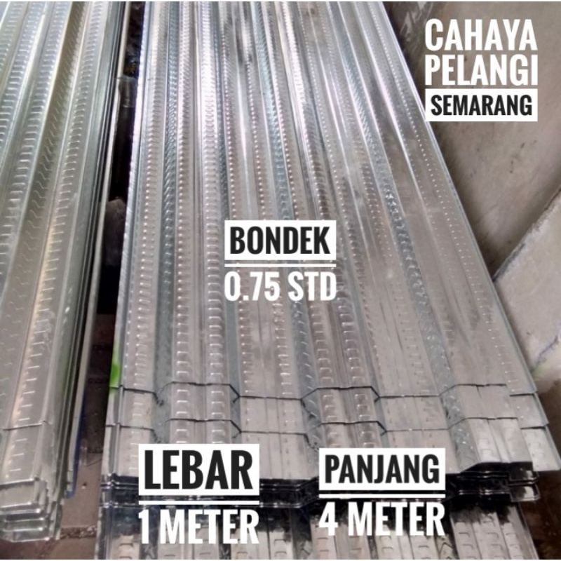 Jual Bondek 0.75 0,75 mm Panjang 4 Meter 4m Bondeck Plat Cor | Shopee ...
