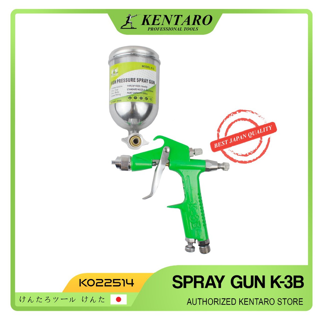 Jual SPRAY GUN K-3B K3 K-3A K3B K3A HIGH PRESSURE 200ML 200CC ALUMUNIUM KENTARO JAPAN QUALITY ...