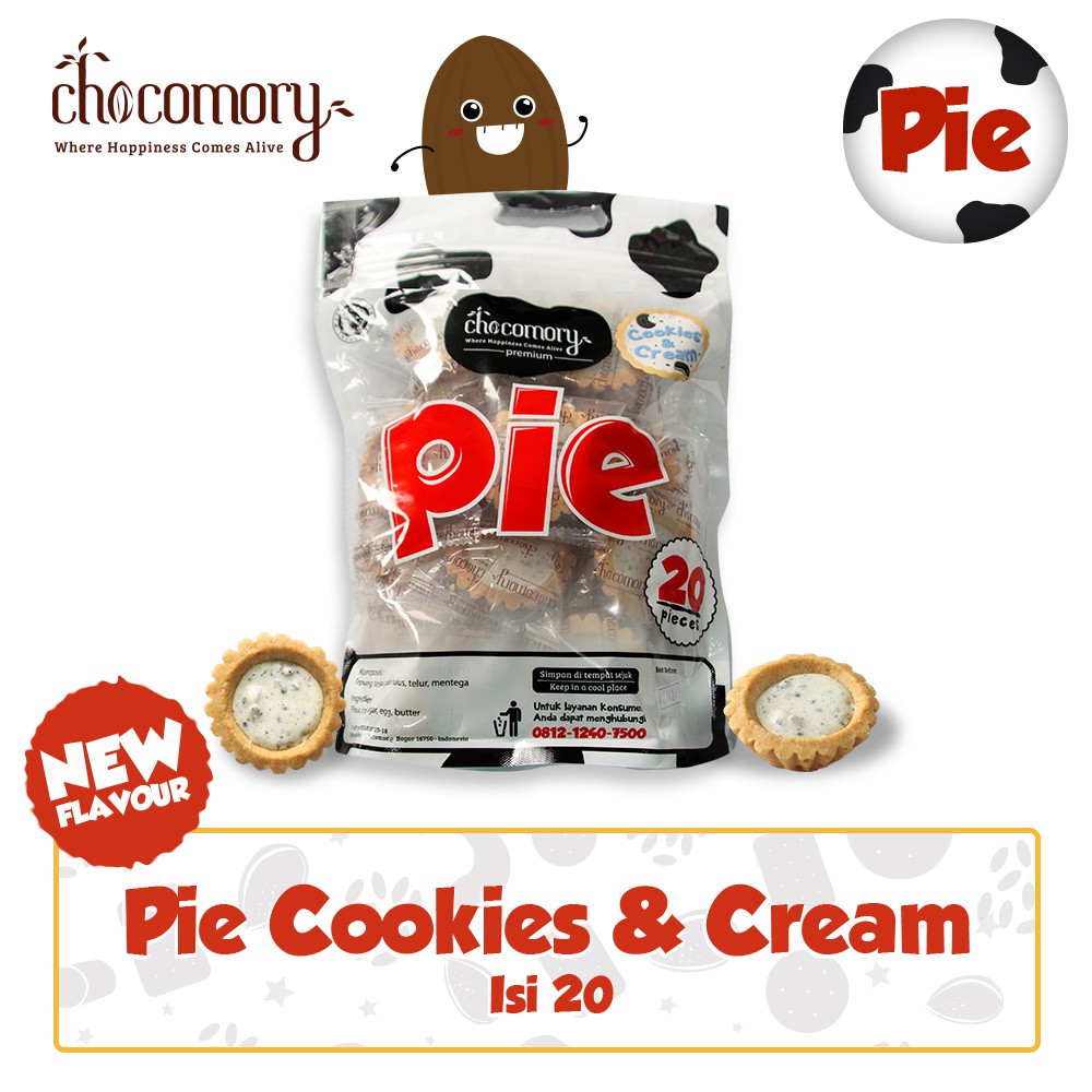 Chocomory Cookies & Cream Pie Isi 20 - 540 Gr x 1 Pc | Shopee Indonesia