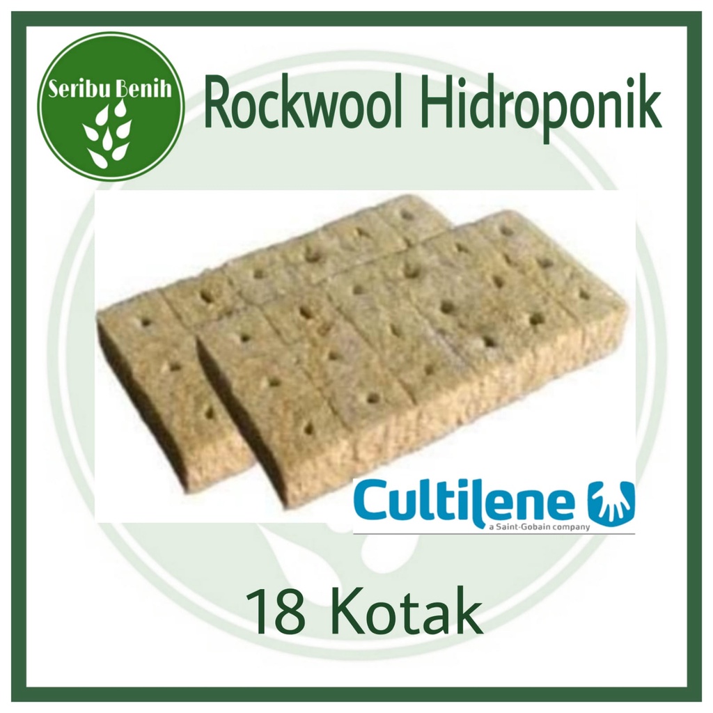 Jual 18 Kotak Rockwool Hidroponik Merk Cultilene - Media Tanam Rockwoll ...