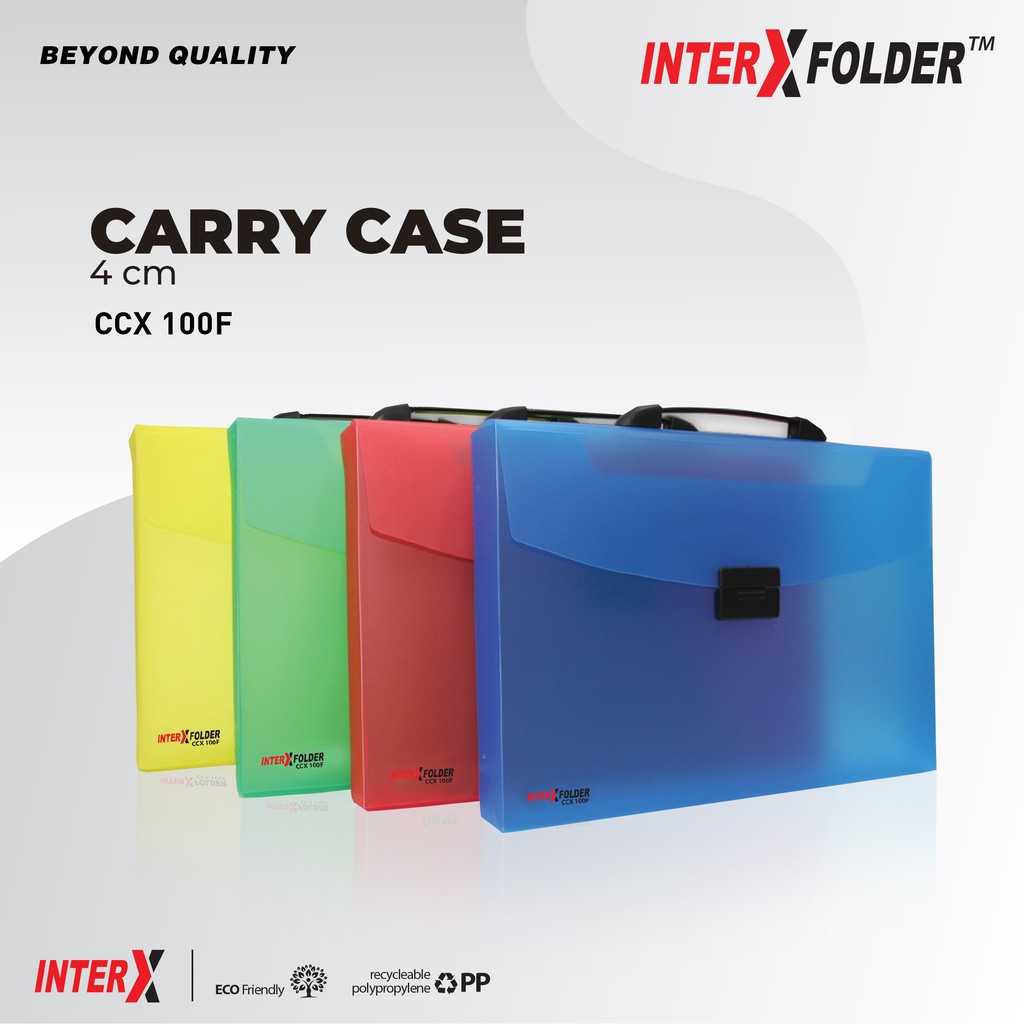 Jual InterX Carry File Case Tas Dokumen 4 cm CCX 100 | Shopee Indonesia