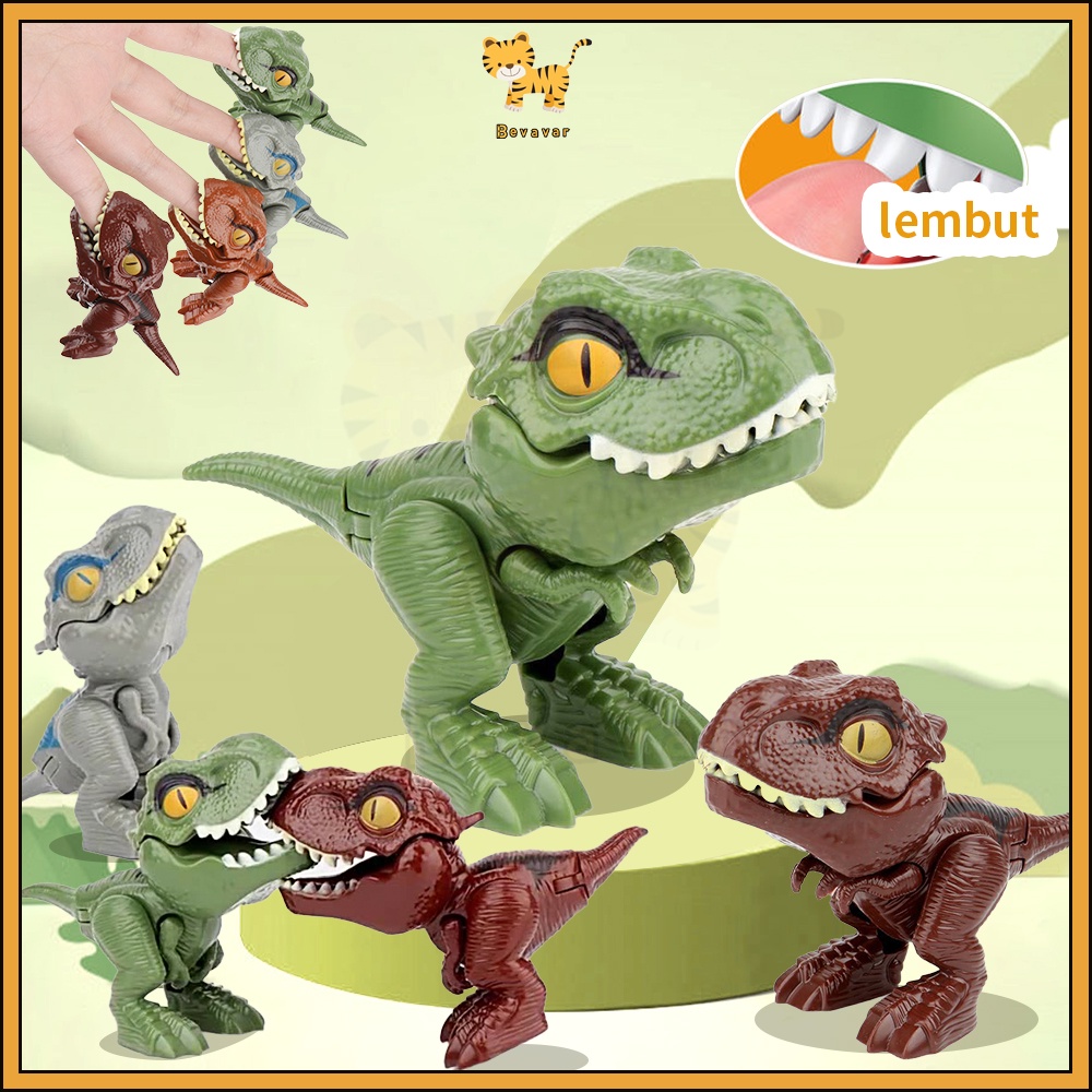 Jual Mainan figure dinosaurus snap squad dinosaur dino gigit jepit jari ...