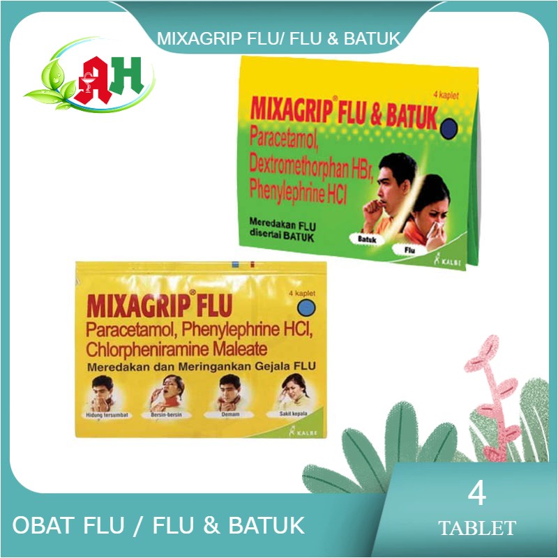 Jual Mixagrip Flu / Flu & Batuk Kuning Hijau Miksagrip | Shopee Indonesia