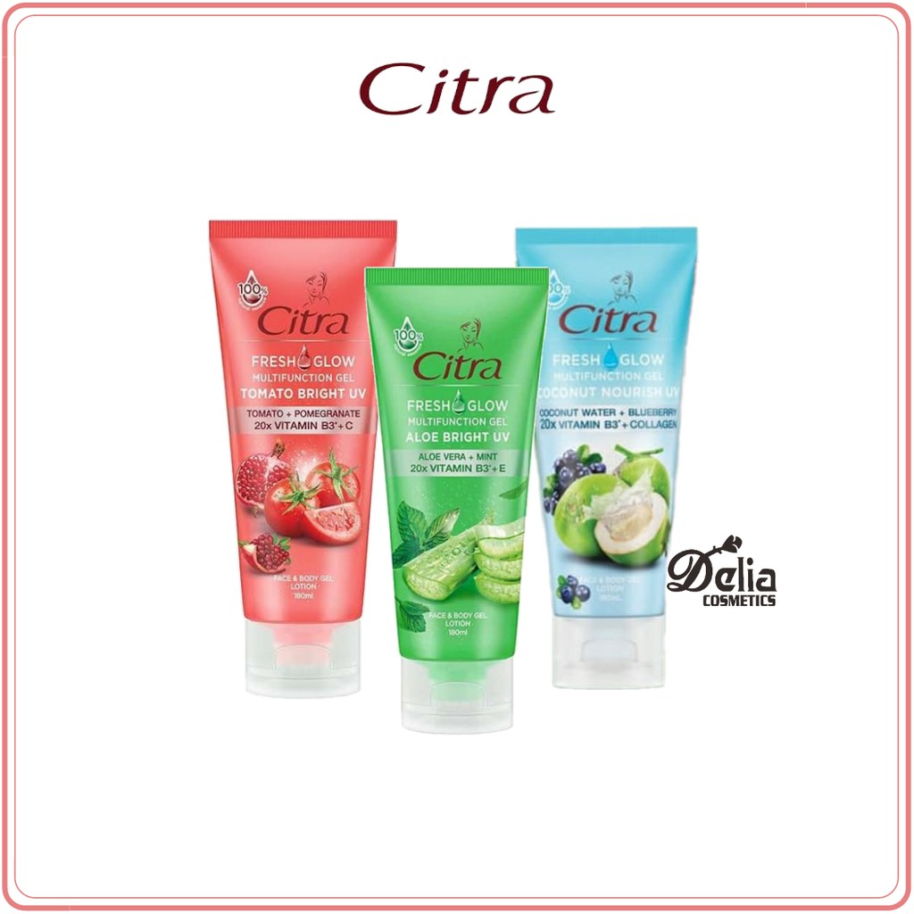 Jual Citra Fresh Glow Multifunction Gel Aloe, Tomato, Coconut 180ml ...