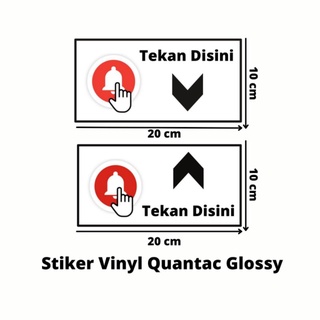 Jual Stiker bel|sticker sign bell|stiker tekan tombol bell|stiker tanda ...