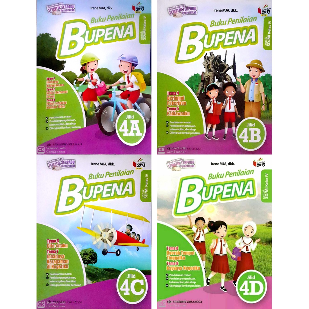 Jual BUKU BUPENA (PENILAIAN) 4A-4B-4C-4D SD/MI K13N KELAS 4 | Shopee Indonesia