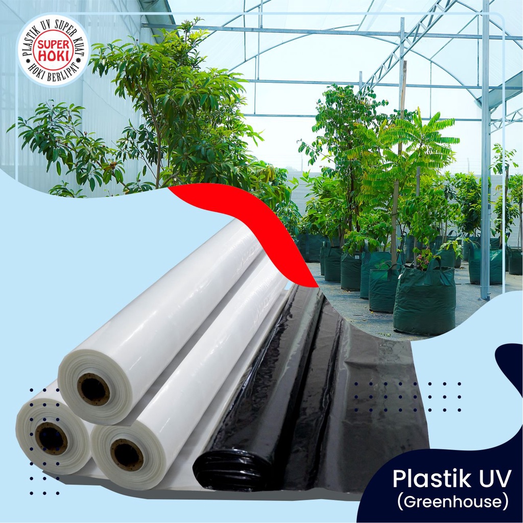 Jual Super Hoki UV - Plastik Greenhouse ukuran 4 meter x 125 meter x 170 micron (1 roll ...