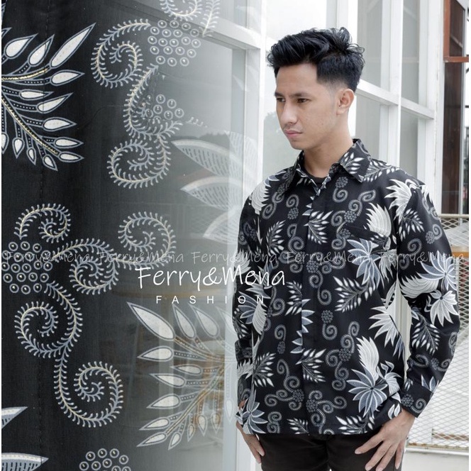 Jual Naily kebaya - Kemaja batik pria modern banyak motif / kemeja ...