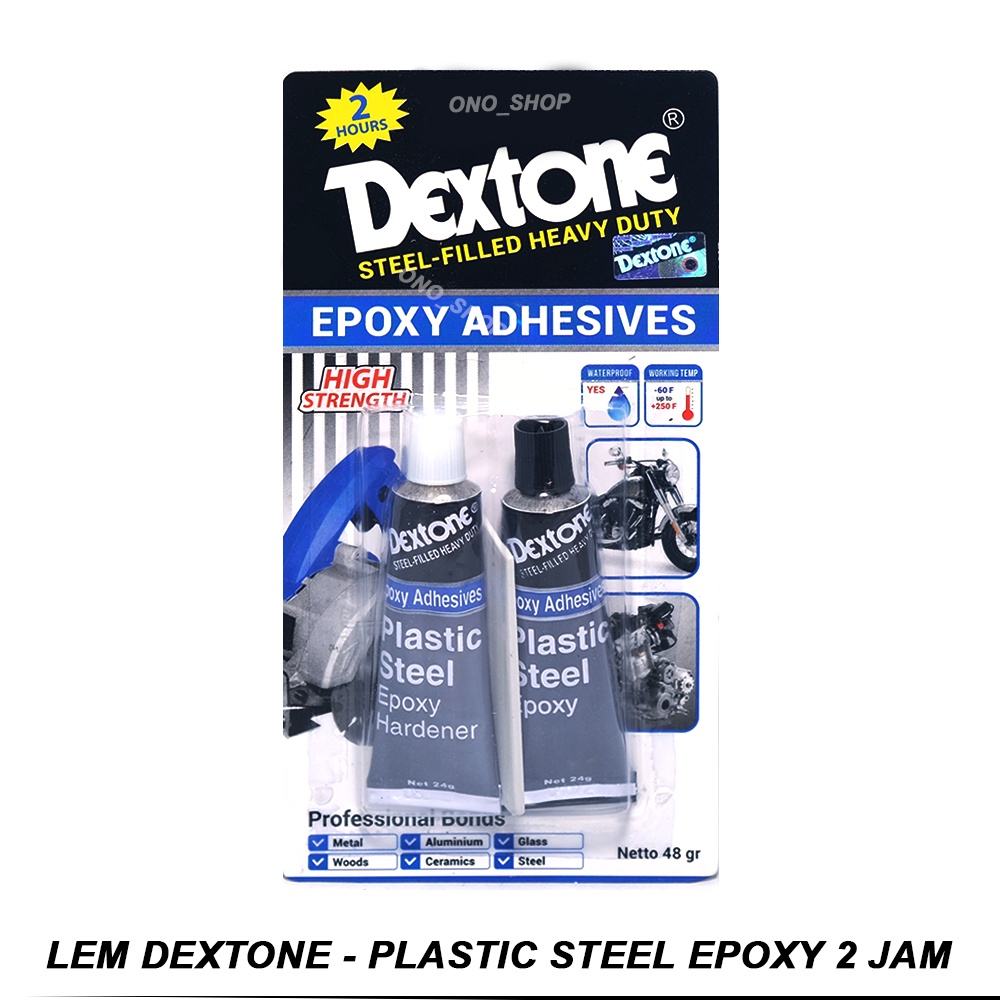 Jual Lem Dextone - Plastic Steel Epoxy 2 Jam Indonesia|Shopee Indonesia