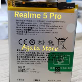 Jual Baterai Batre Realme 5 Pro / BLP731 Original Battery Realme 5 Pro ...