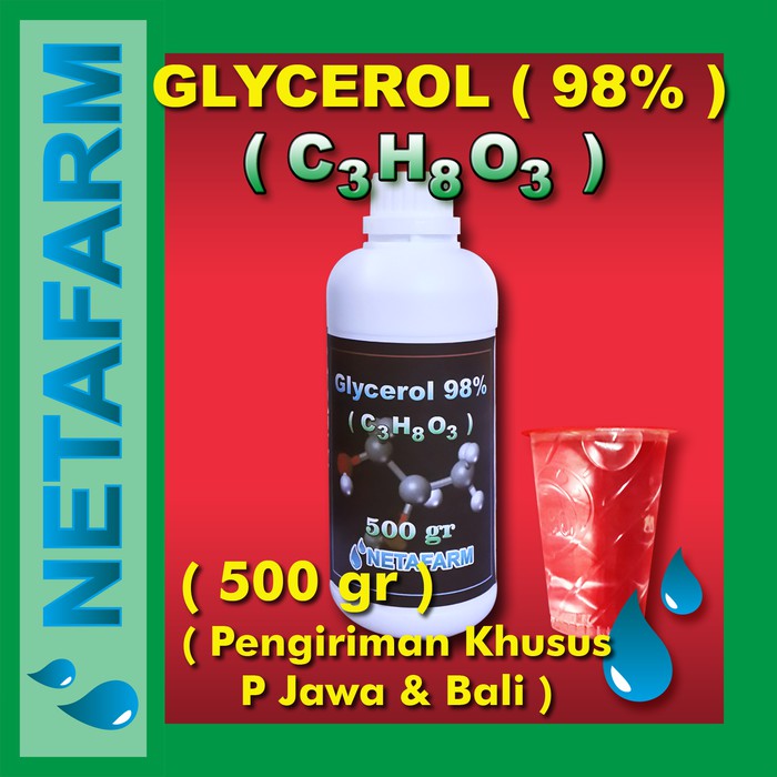 Jual Glycerol/Gliserol/Glycerine/Gliserin 98% - Kemasan 500gram ...