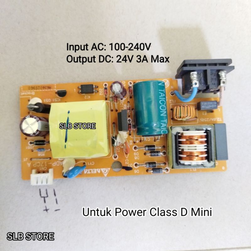 Jual Power Supply Smps 24V 3A Untuk Power Class D mini | Shopee Indonesia