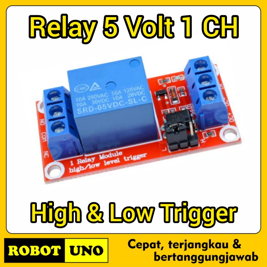 Jual Relay 5 Volt 1 Channel Optocoupler High and Low Trigger 5V 1 ...