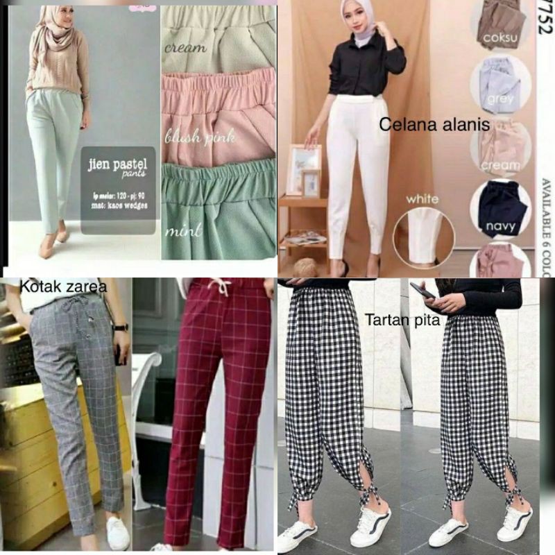 Jual Celana jien pastel.all size.yg biasa makai s.m.l..26_32.muat.BAHAN MELAR.pinggang karet ...