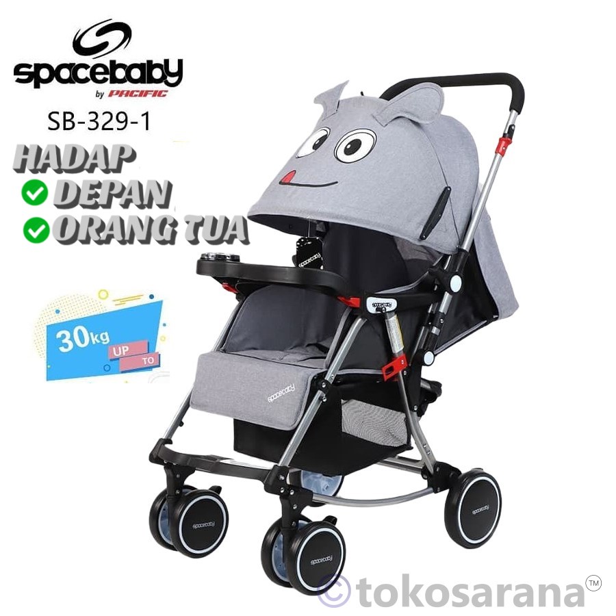 Jual Kereta Bayi Spacebaby SB329-1 New Born-3 Tahun Duduk Rebah Tidur ...