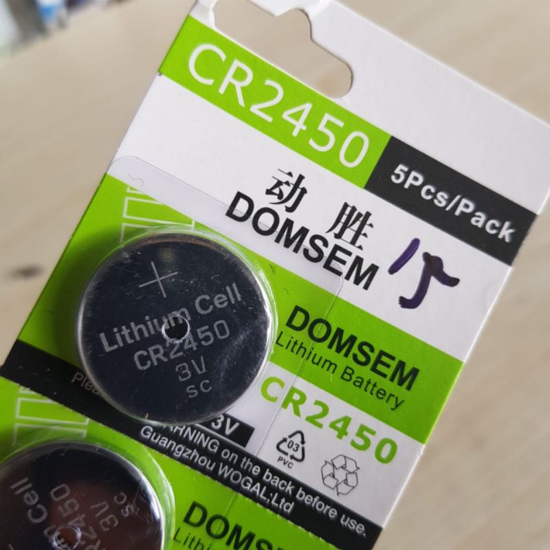 Jual 1 butir Baterai CR2450 Batre CR2450 Lithium Cell 3V Baterai CR2450 Baterai CR 2450 | Shopee ...