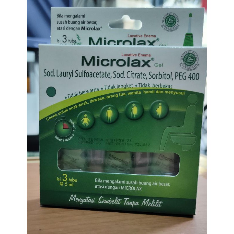 Jual Microlax Gel 5 ml ( isi 3 tube ) & Microlax 1Tube Indonesia|Shopee ...