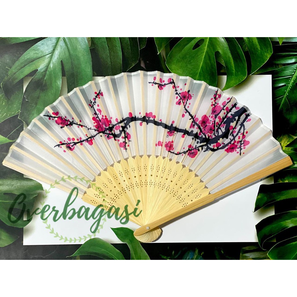 Jual Kipas Tangan Jepang / Kipas Lipat Bunga Sakura Japan | Shopee ...