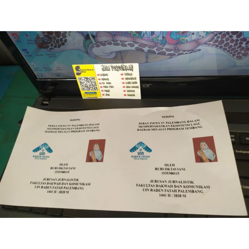 Jual sticker label CD Skripsi | Shopee Indonesia