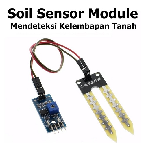 Jual Kit Soil Moisture Sensor Soil Hygrometer Detection Module ( Modul ...