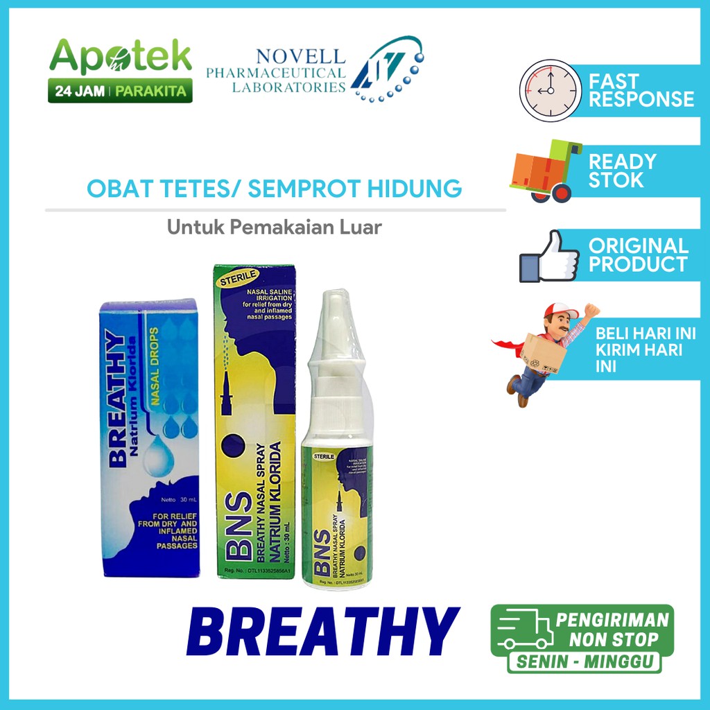 Jual Breathy Tetes/ Semprot Hidung Spray Hidung Aman Untuk Anak dan ...