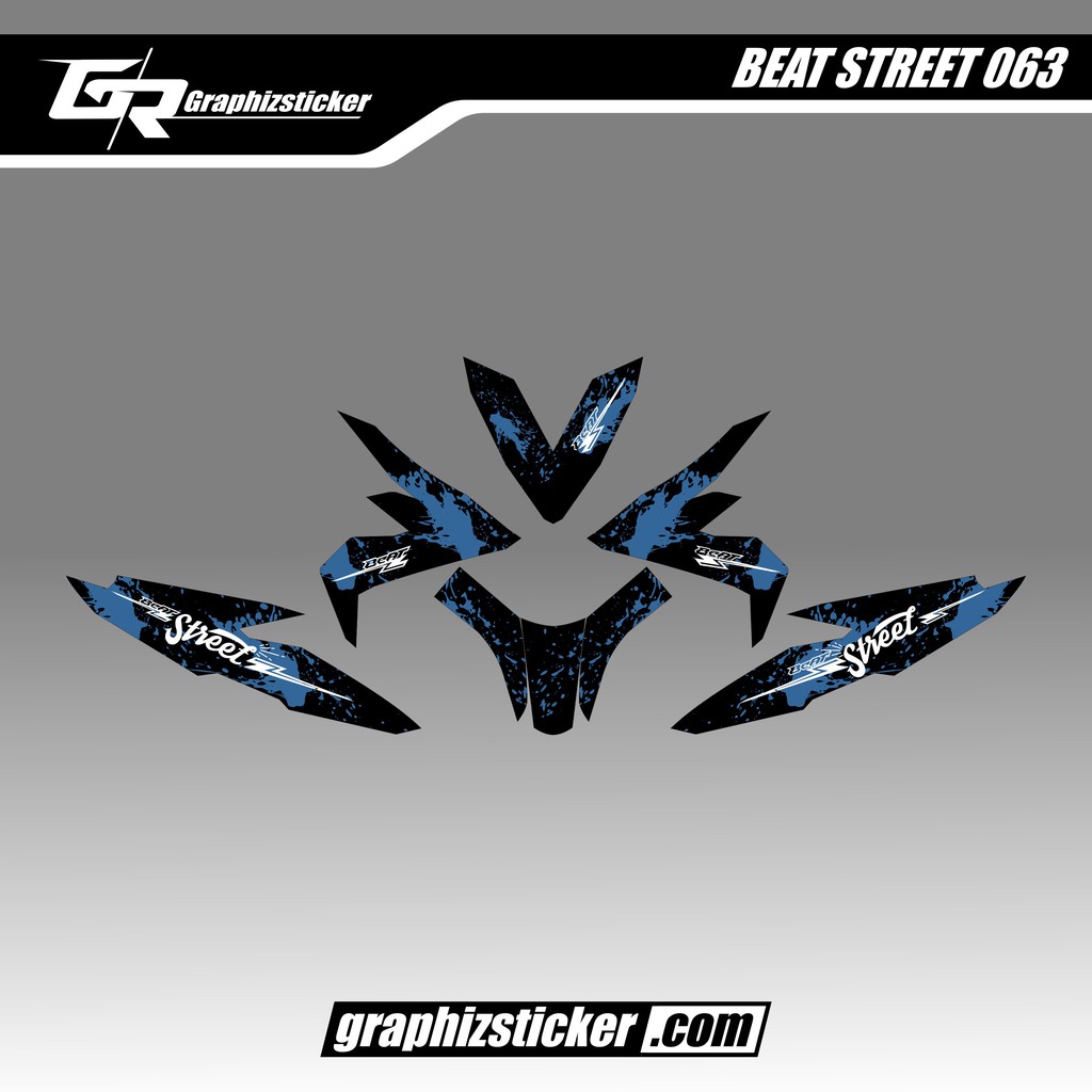 Jual decal beat street bercak biru | Shopee Indonesia
