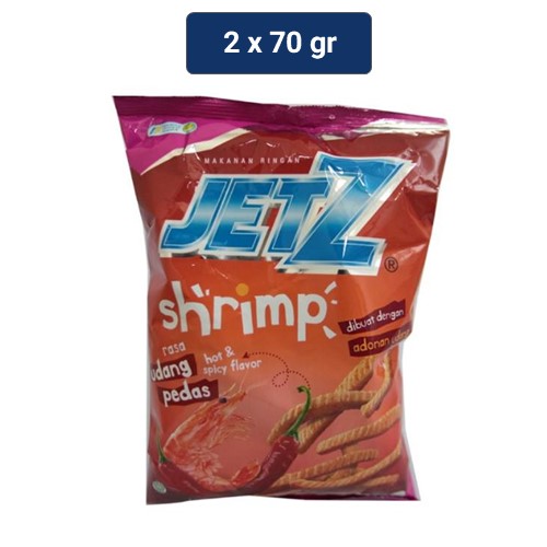 Jual Jetz Snack Shrimp Udang Pedas 2 x 70 gr Indonesia|Shopee Indonesia