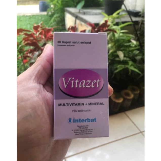 Jual Vitazet Multivitamin 1 botol isi 30 kaplet - Vitamin C 750 Zinc ...