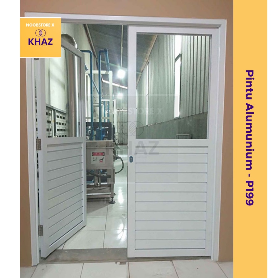 Jual Pintu Alumunium Spandrel Double Setengah Kaca - P199 | Shopee ...