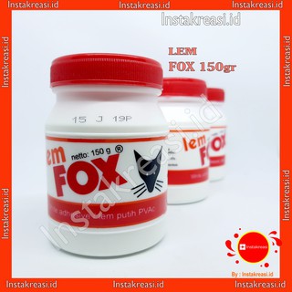 Jual LEM KERTAS FOX 150 GRAM / LEM KAYU FOX 150 GRAM - WHITE ADHESIVE ...