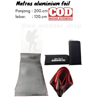 Jual matras aluminium foil 200x90 mtras gunung camping | Shopee Indonesia