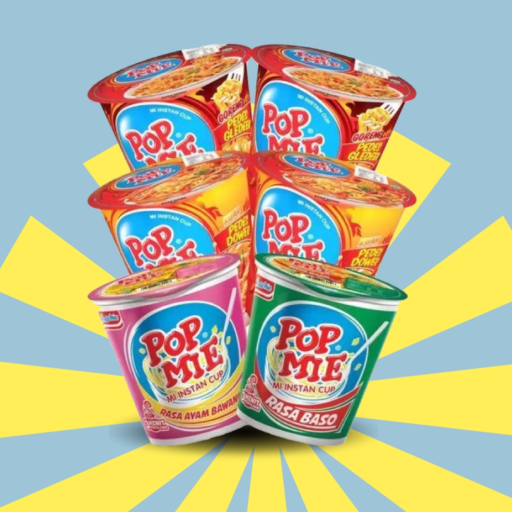 Jual POP MIE Popmie Kuah Goreng Instant Noodle Cup | Shopee Indonesia