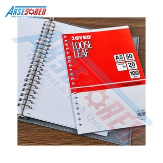 Jual Kertas Binder Loose Leaf A5-100DT-50 Joyko Putih Titik-Titik [50 Lembar] / Isi Binder A5 1 ...