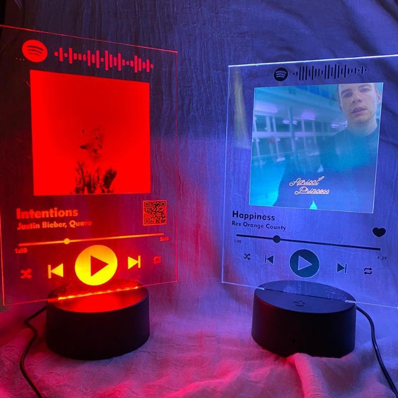 Jual LAMPU LED STAND CUSTOM SPOTIFY ACRYLIC 16 WARNA RGB READY ...