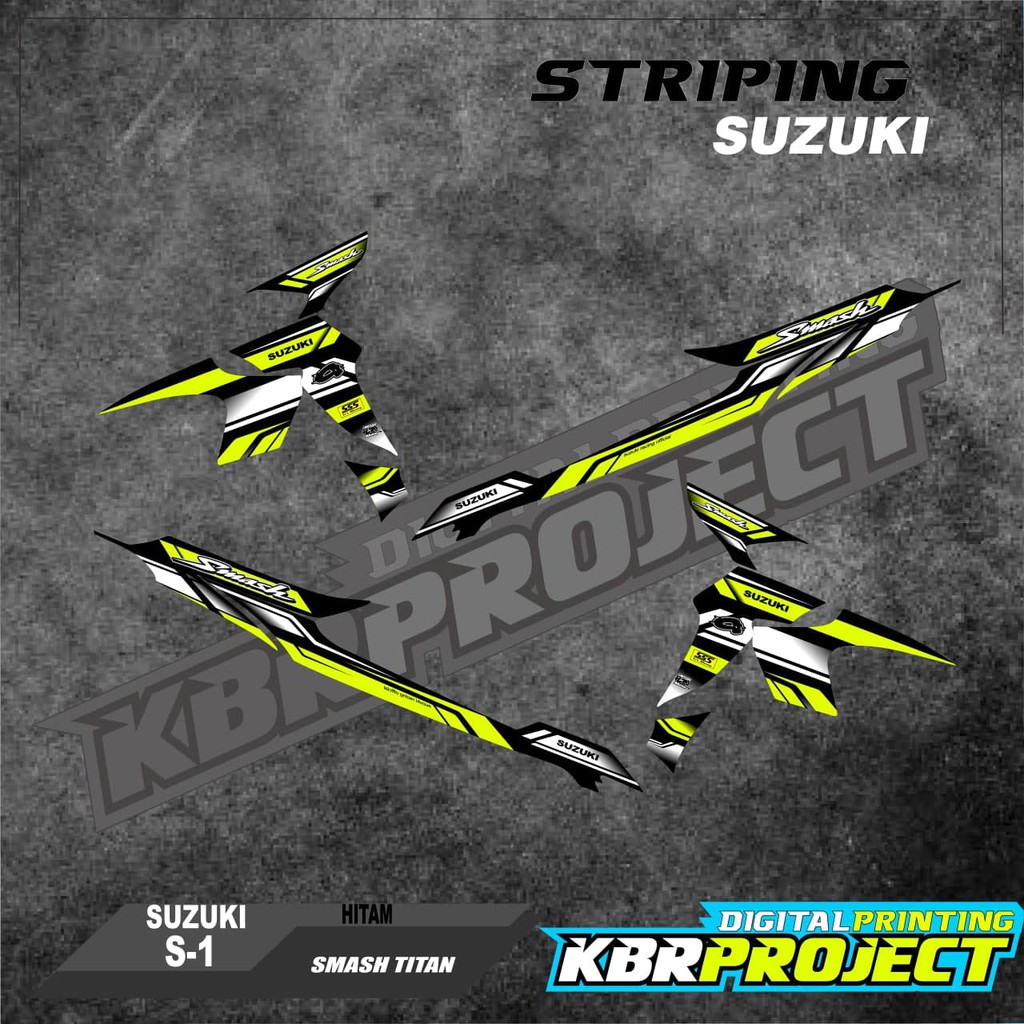 Jual SMASH TITAN striping SMASH TITAN motor SUZUKI motor sticker ...
