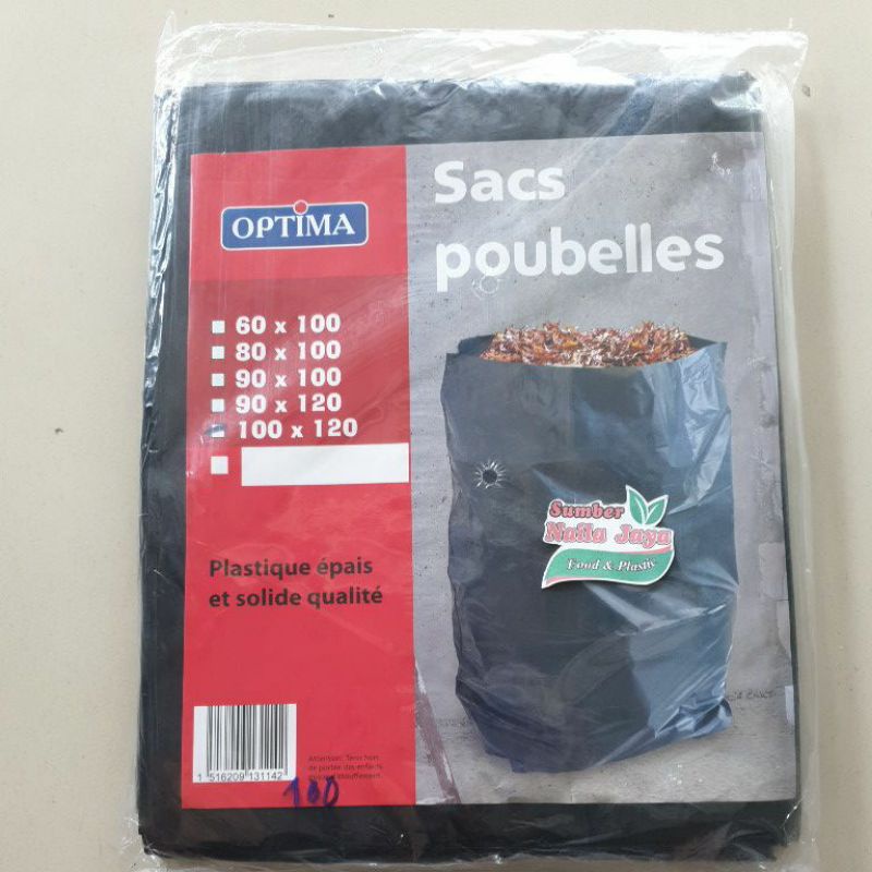 Jual [10 pcs] Plastik Sampah EKSTRA BESAR Trash Bag 100x120 - OPTIMA ...