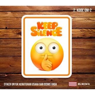 Jual Sticker Harap Tenang, Jangan berisik ( Min. 2 pcs ) | Shopee Indonesia