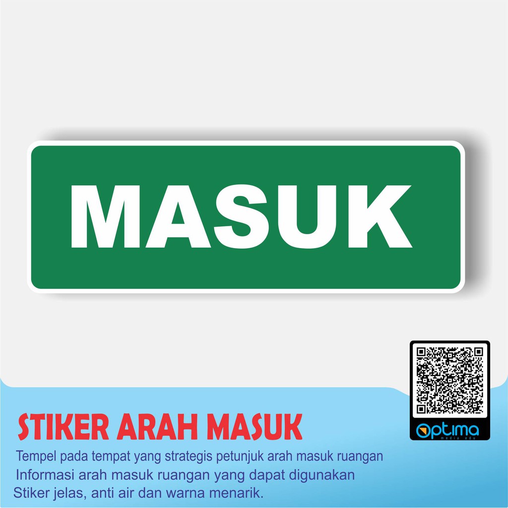 Jual STIKER PETUNJUK ARAH MASUK | Shopee Indonesia
