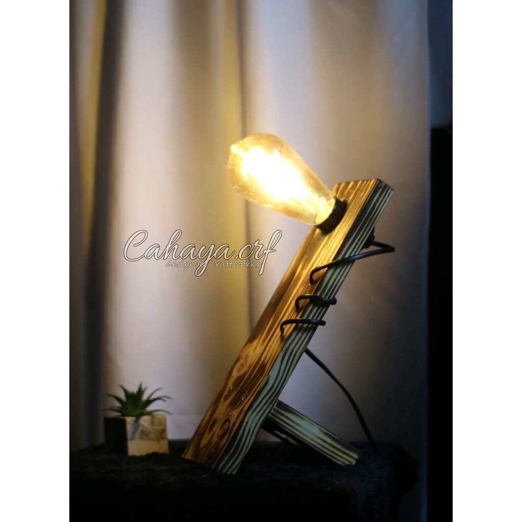 Jual Stand lampu rustic vintage LZ-00 lampu meja lampu hias lampu tidur ...