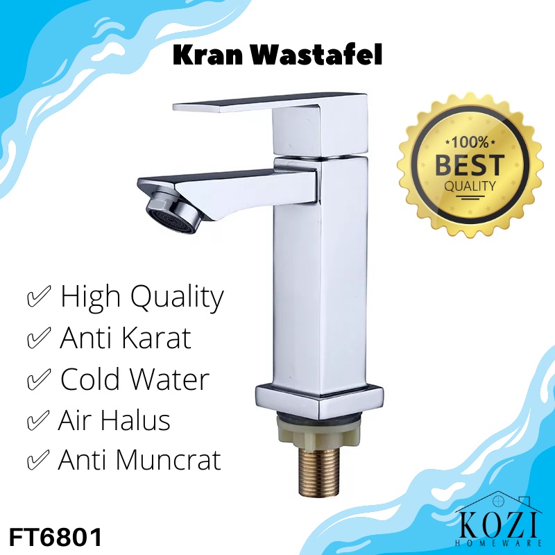 Jual Kran Air Keran Wastafel Kotak Square Dapur Westafel Cuci Tangan ...