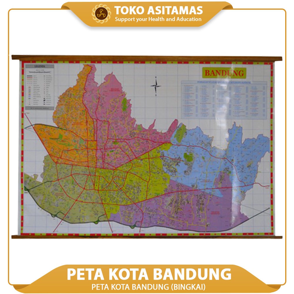 Jual Peta Kota Bandung (Bingkai) Indonesia|Shopee Indonesia