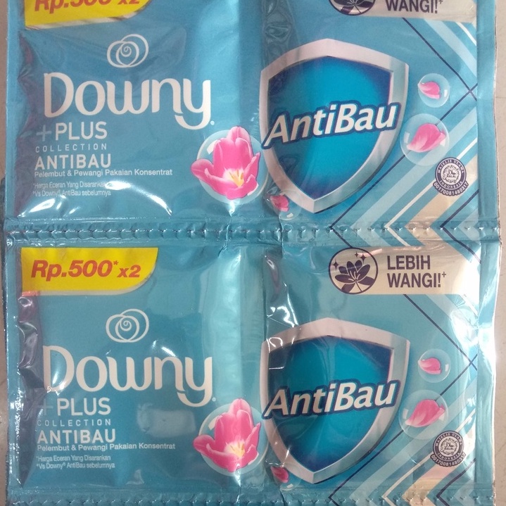 Jual Downy Pelembut & Pewangi Pakaian Anti Bau 24 Sachet 19mL | Shopee ...