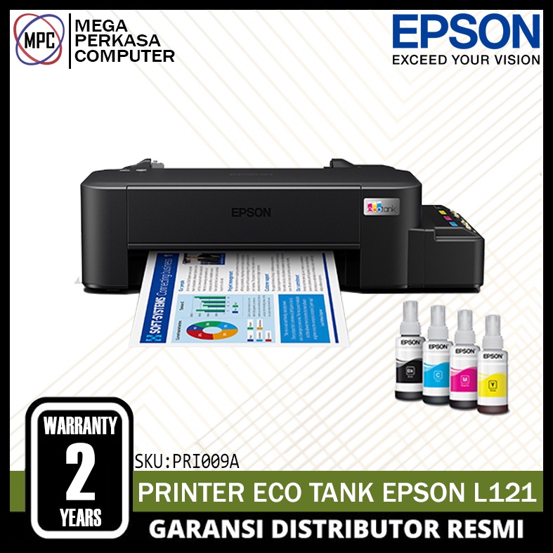 Jual Printer Epson L121 Ink Tank ( Print Only ) Garansi 2tahun | Shopee ...