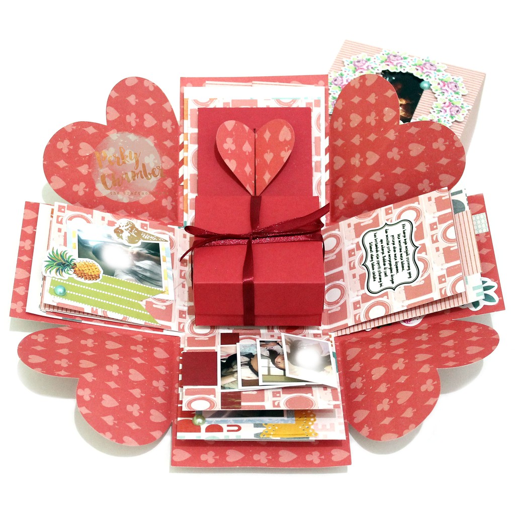 Jual Kado Valentine, Scrapbox, Exploding Box, Explosion Box, Kotak Kado ...
