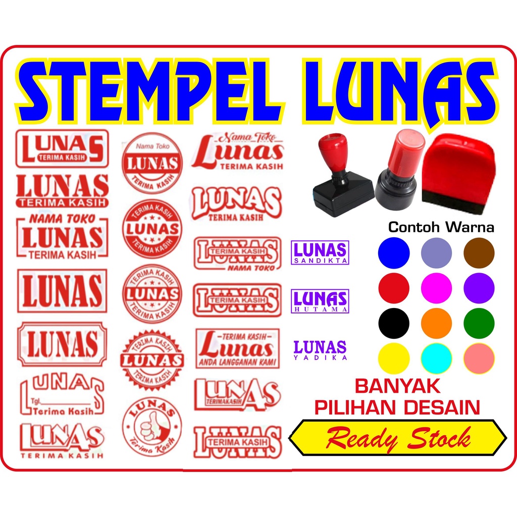 Jual Stempel LUNAS Otomatis | Shopee Indonesia