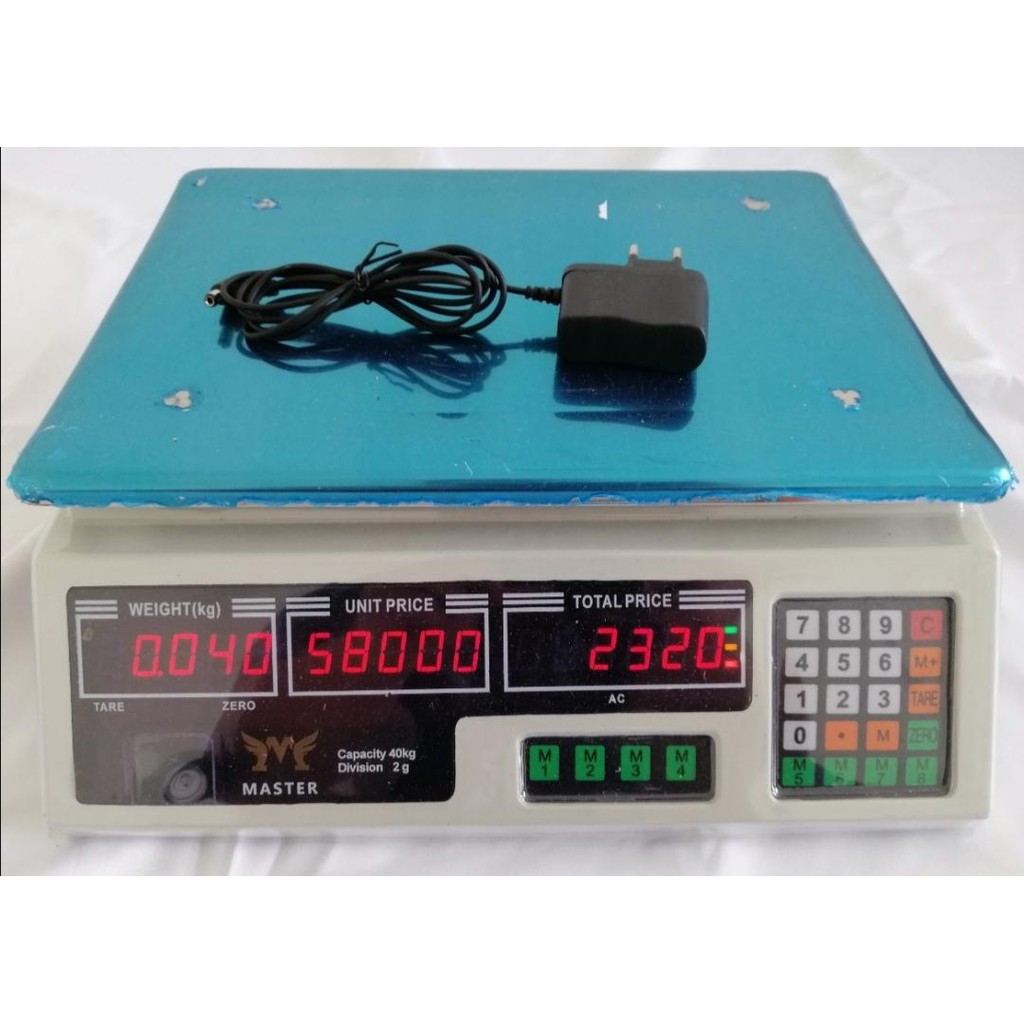 Jual MASTER timbangan digital buah laundry harga 40kg | Shopee Indonesia