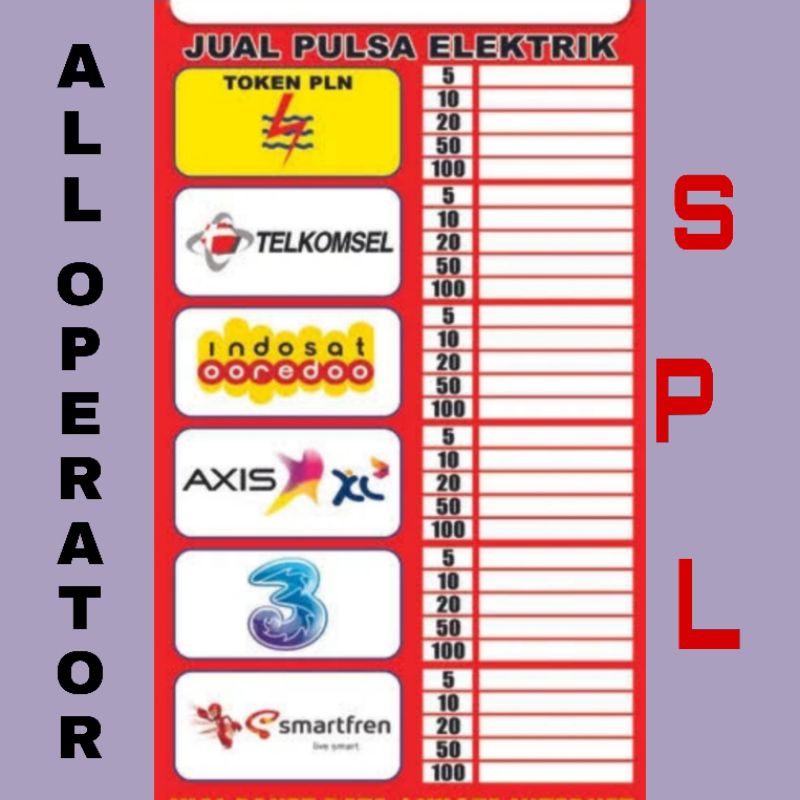 Jual Perdana Pulsa Transfer Ke Semua Operator S.Pay Lat | Shopee Indonesia